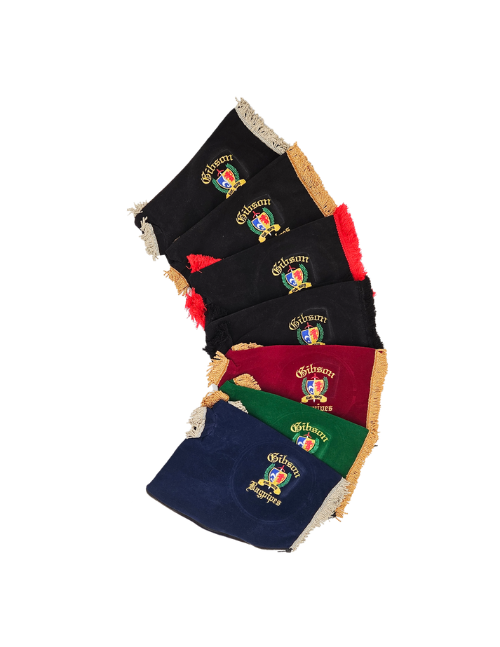 Velveteen Pipe Bag Cover with Gibson Logo – Gibson Bagpipes