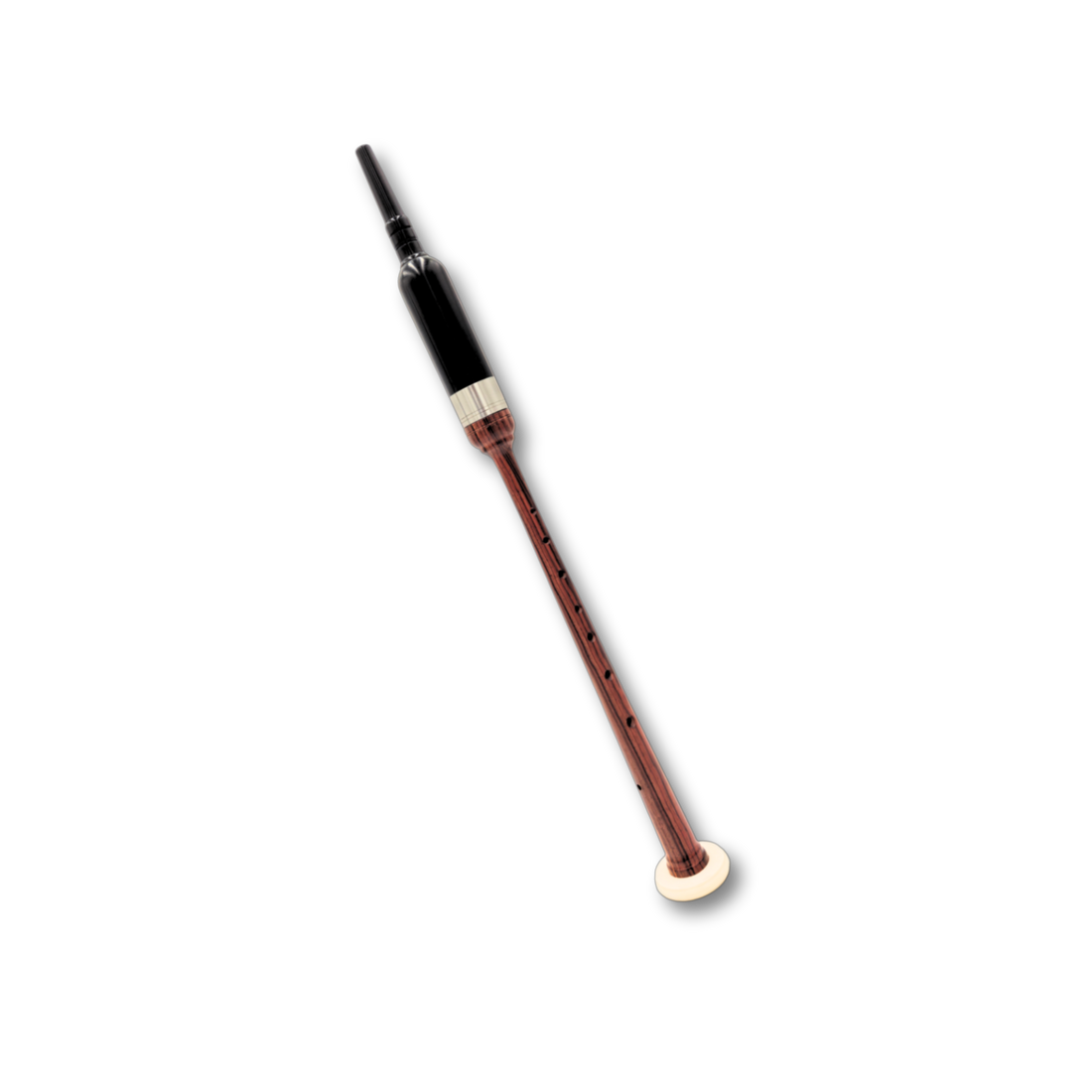 Gibson Cocobolo Practice Chanter w/ Imitation Ivory Sole – Gibson Bagpipes